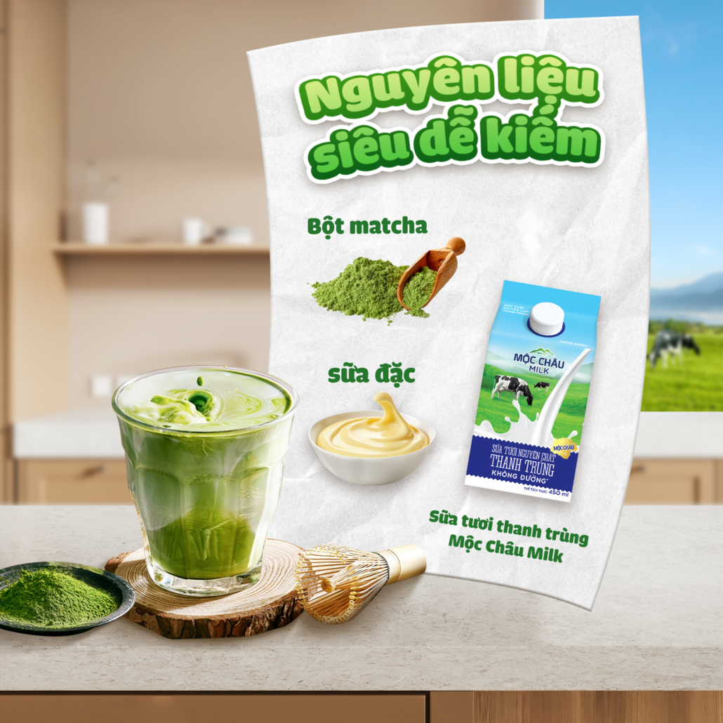 Cách Làm Matcha Latte Ngon Như Quán – Chuẩn Vị Với Sữa Tươi Mộc Châu ...